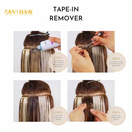 How to Remove Tape In Hair Extensions Avoid Damaging Hair