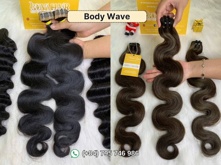 Raw Vietnamese Wavy Hair Bundles Natural Looking For Salons