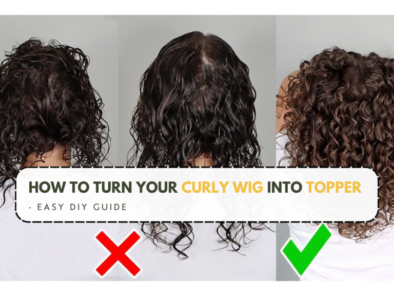 How to Turn Your Curly Wig Into Topper Easily at Home | Govihair